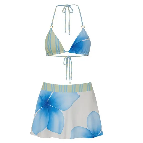 BIKINIS BY BRIDGET Tallulah Skort - Blue/white