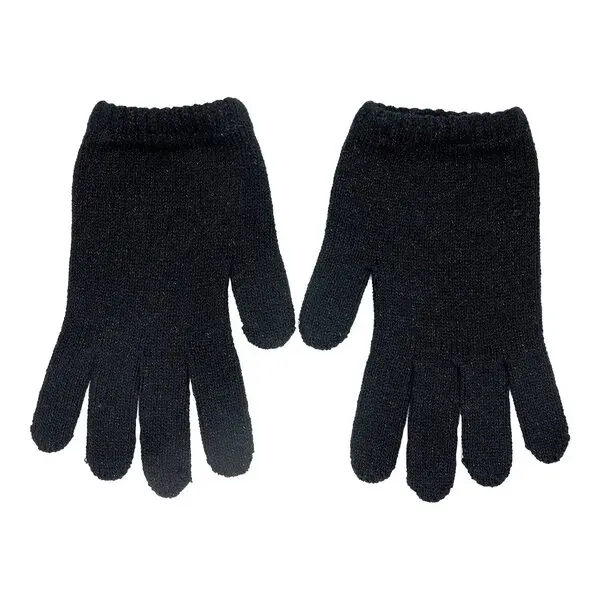 MAISON BOGOMIL Sparkly-knit Short Gloves - Black