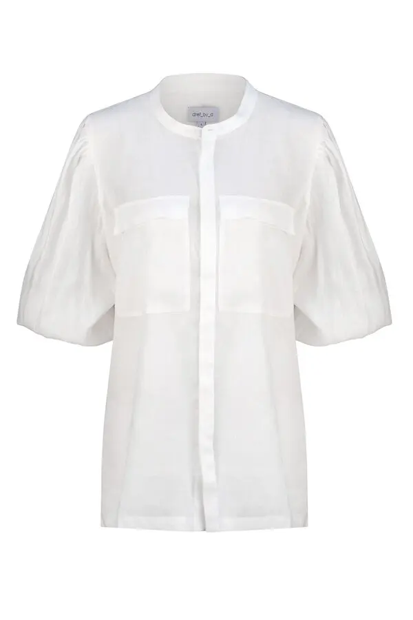 DREF Santorini Relaxed Shirt Ivory - White