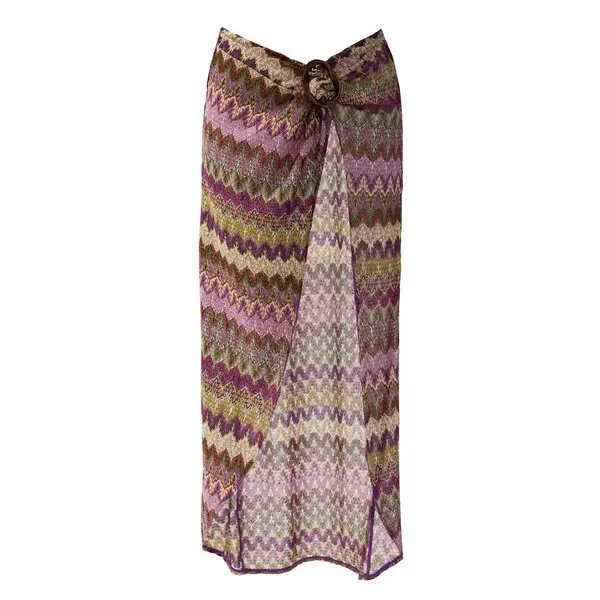 AULALA PARIS Nocturnal Sky Broderie Beach Sarong - Purple