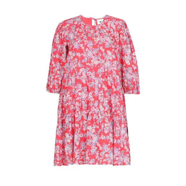 EM & SHI Colour Me Love Tie Dress - Red