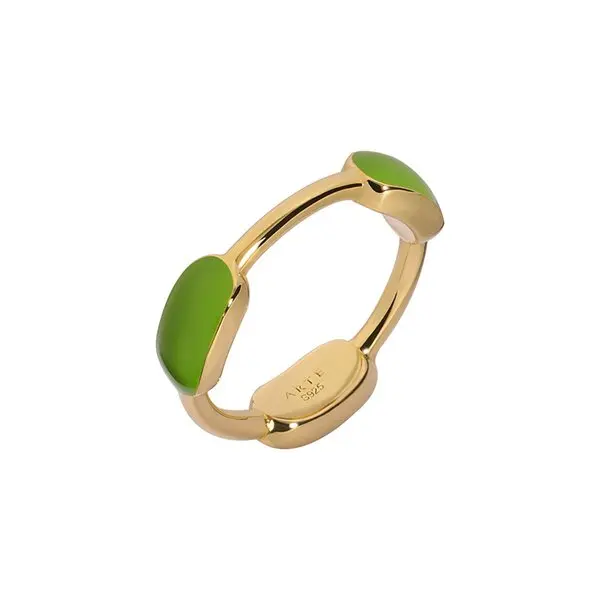 Arte Madrid Toggle Pillow Dome Ring Shamrock - Green