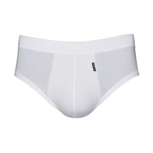 ZD ZERO DEFECTS Mini Briefs Egyptian Cotton Premium Comfort Color - White