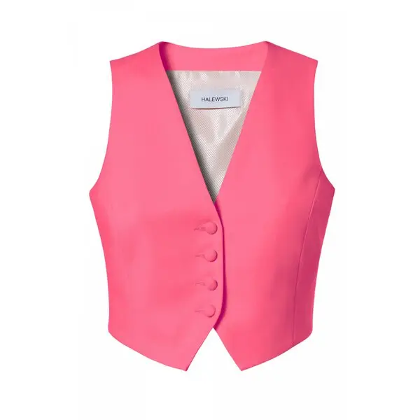 AGGI BY HALEWSKI Sylvia Barbie Suit Vest - Pink