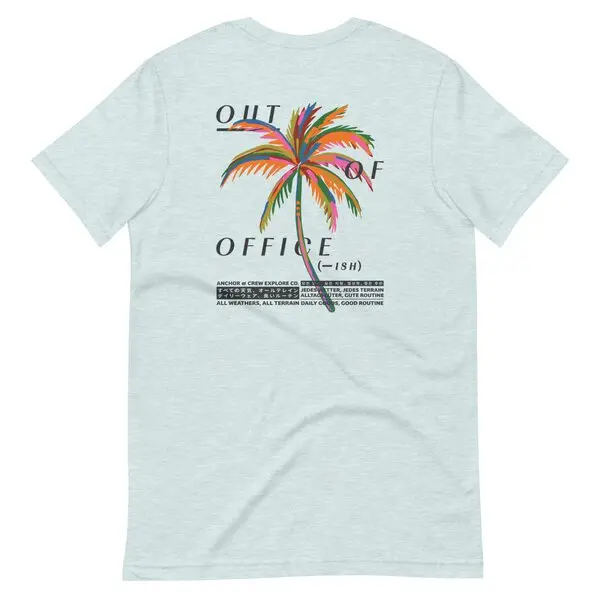 ANCHOR & CREW Ice Out Of Office Passenger Organic Cotton T-shirt - Blue