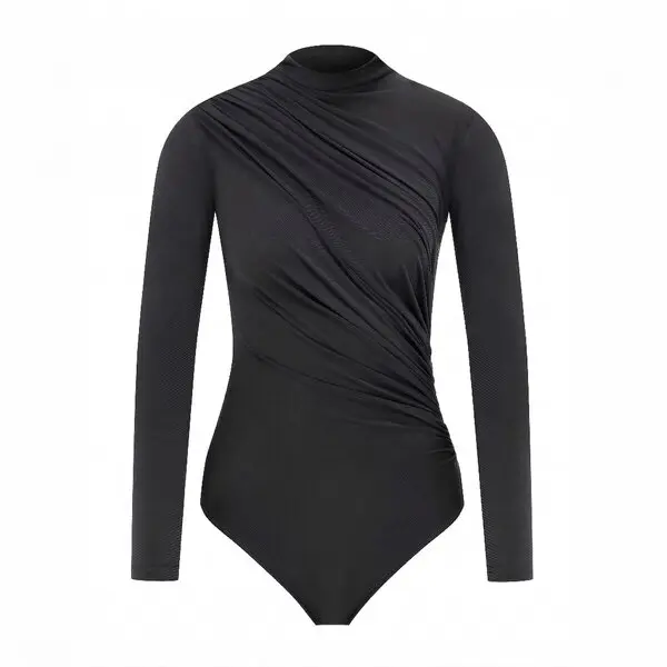 MAAN ISTANBUL Turtleneck Bodysuit Ivy - Black