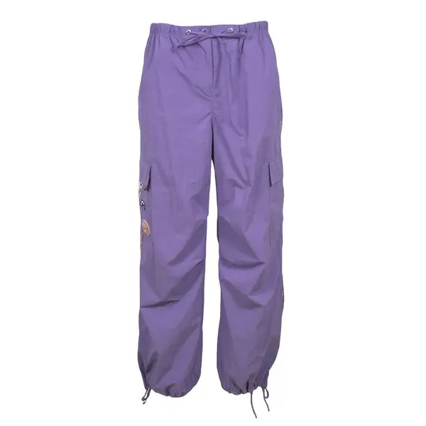 LALIPOP DESIGN Relaxed Fit Lilac Parachute Cargo Pants - Purple