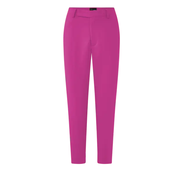 Layo G Cropped Platinum Stretch Dress Pants Petite - Pink