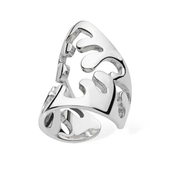 LUCY QUARTERMAINE Solid Sterling Tall Splash Ear Cuff