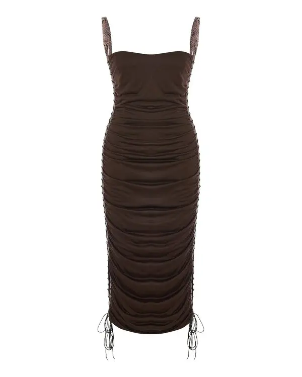 MAISON SEL Roxane Dress - Brown