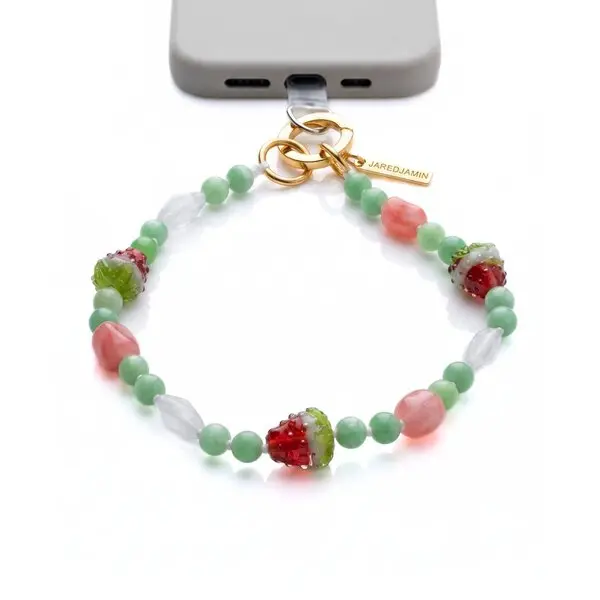 JAREDJAMIN Watermelon Crush Quartz Strap Wristlet - Pink