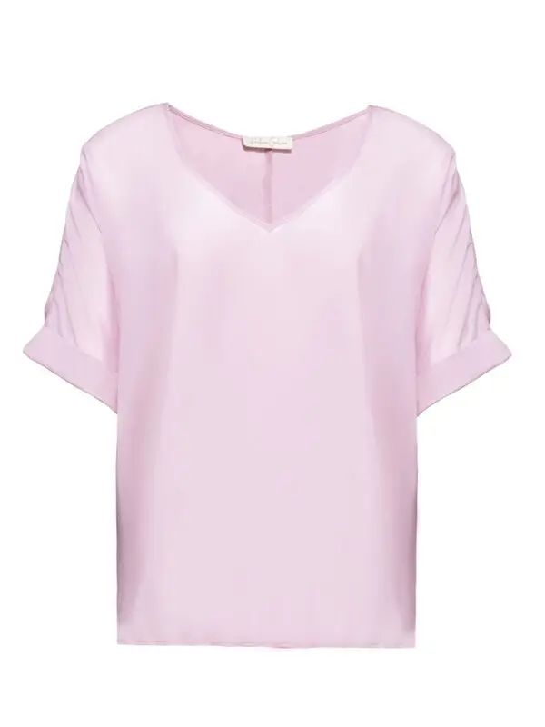 HELENE GALWAS Dolores Silk Blouse - Pink