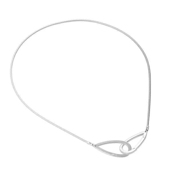 LUCY QUARTERMAINE Solid Sterling Large Linked Petal Pendant - Silver