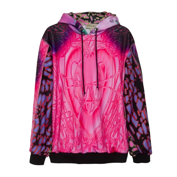 PALOMA LIRA Nrg Patchwork Printed Hoodie - Gray