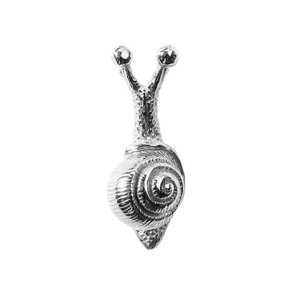 LEE RENEE Baby Snail Lapel Pin - Silver