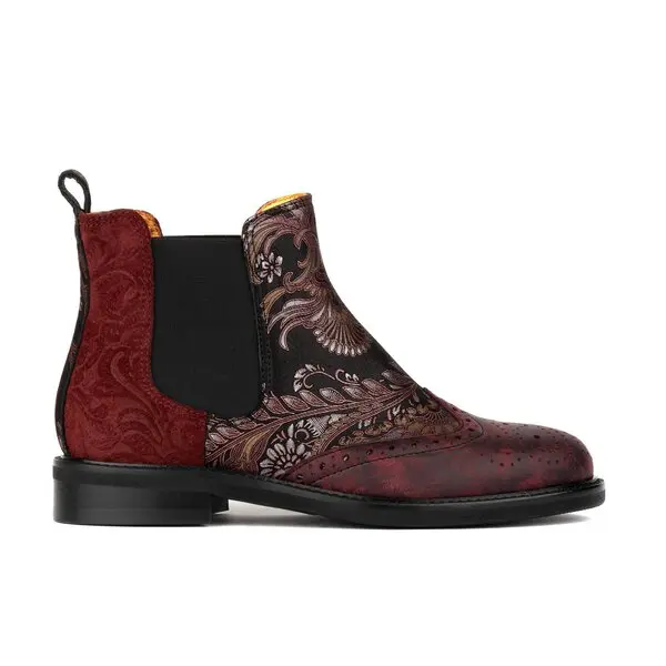 EMBASSY LONDON USA Mamacita Floral & Burgundy - Red