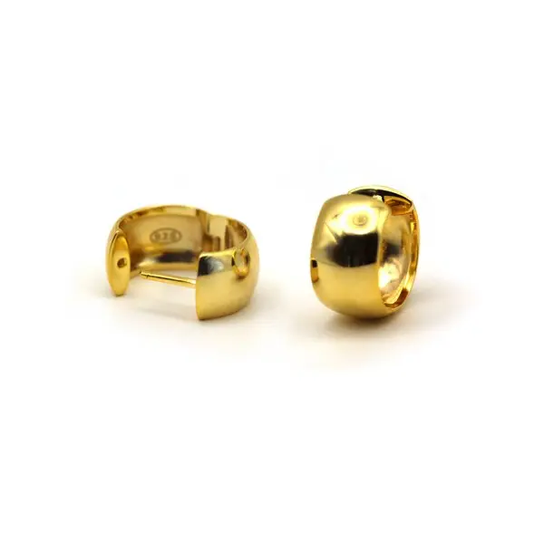 VICSTONENYC FINE JEWELRY Lovely Bold Huggie Earrings - Gold
