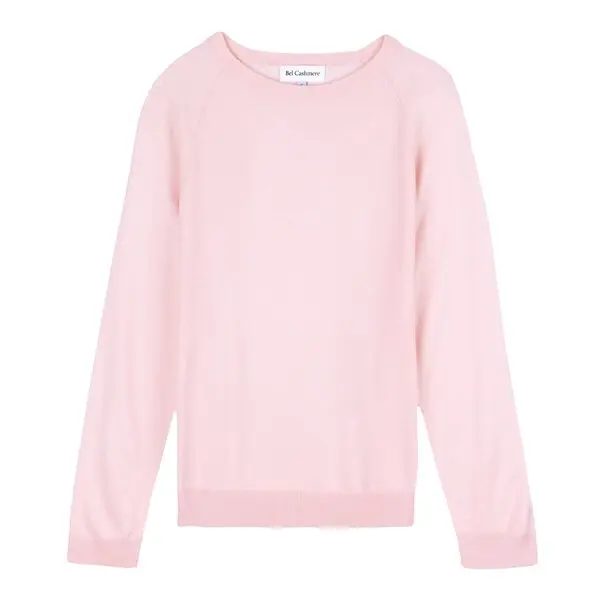 BEL CASHMERE Chelsea Cashmere And Silk Light Sweater - Pink