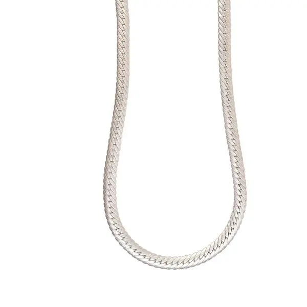 LILA RASA Long Snake Chain 22 - Silver