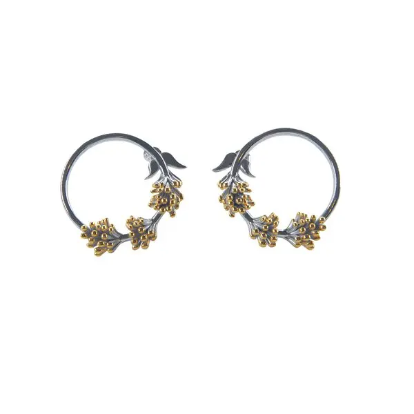 LAVANTA Castor Silver Earrings Multicolour - Gray