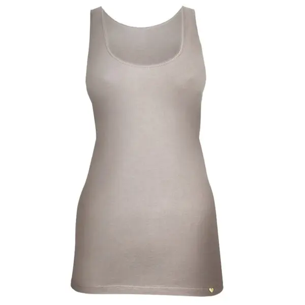 ZD ZERO DEFECTS Neutrals Juno Tank Top Soy Fiber Luxurious Comfort Color - Beige