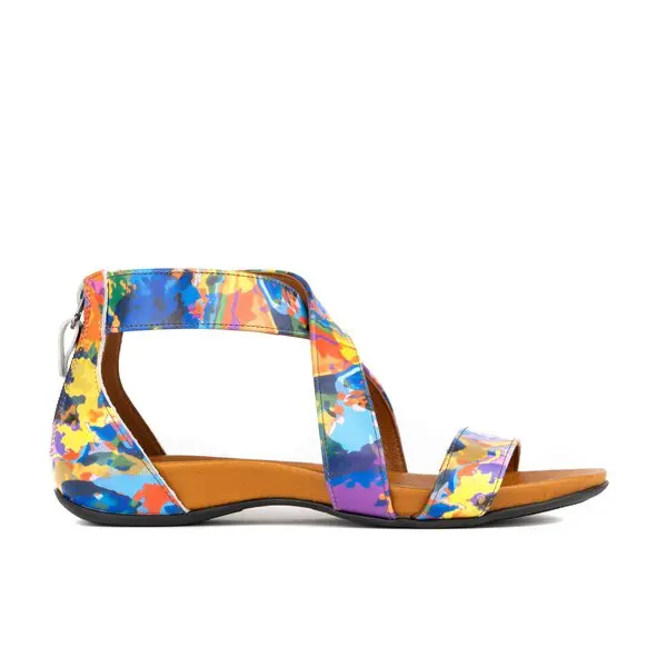 EMBASSY LONDON USA Neutrals Isabella Summer Colors Designer Sandals - Blue