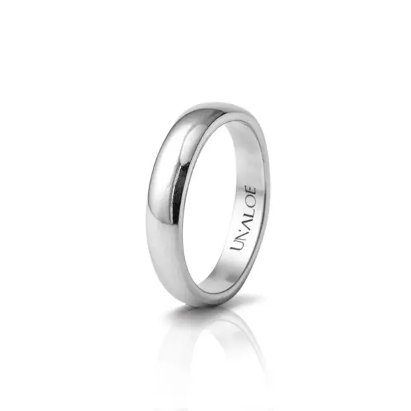 UNALOE Smooth And Bold Sterling Band 's: Grace With Personality - Silver
