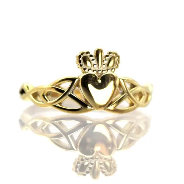 VICSTONENYC FINE JEWELRY 14k Yellow Claddagh Ring - Gold