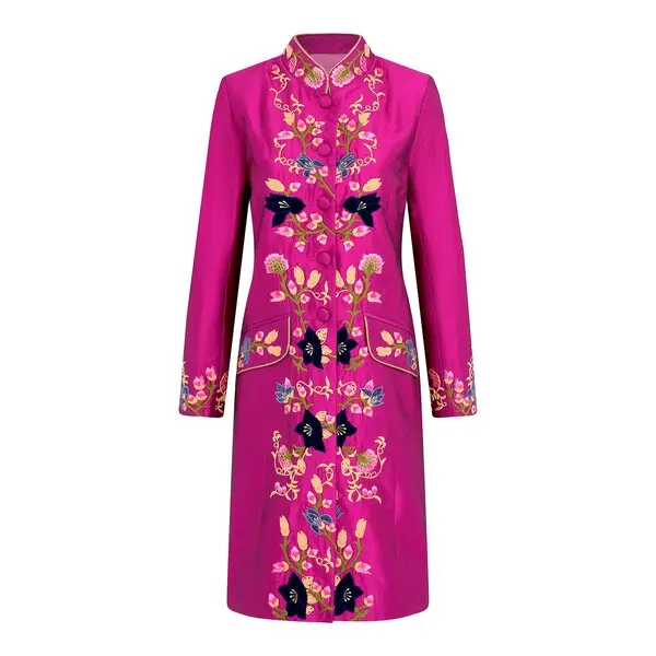 BEATRICE VON TRESCKOW Berry Frome Peking Lapel Jacket - Pink