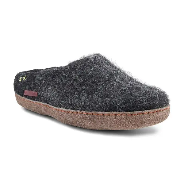 BETTERFELT Classic Slipper With Suede Sole - Black