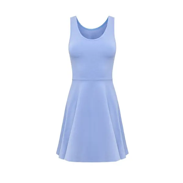 MANDRAGORA Reversible Cotton Strap Dress – Stacy - Blue