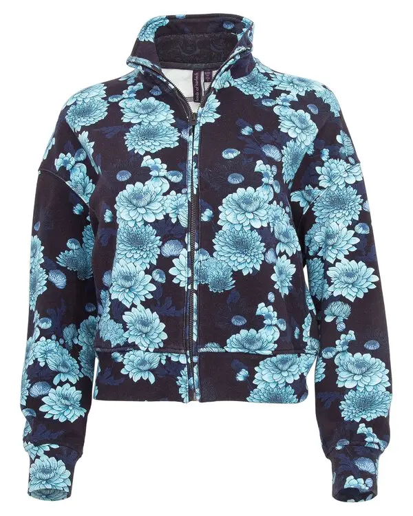LORDS OF HARLECH June Serious Floral Jacket Navy - Blue