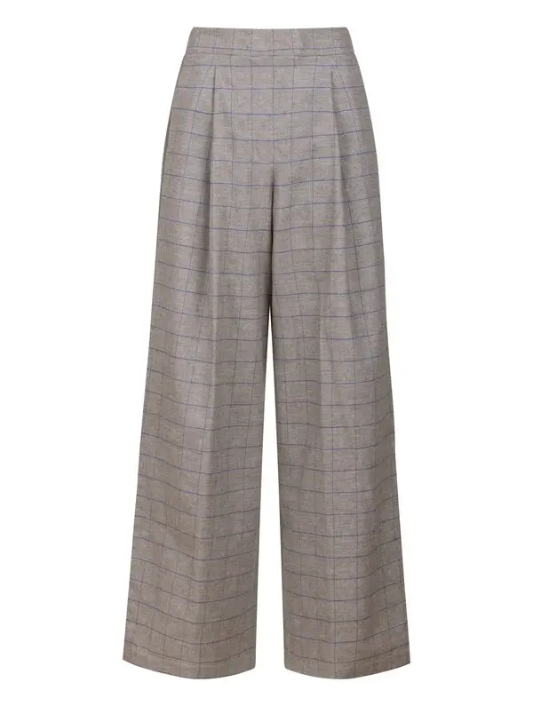 HELENE GALWAS Jola Wide Leg Wool Trousers