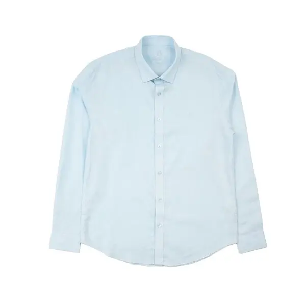 EIGHT X Essential Linen Long Sleeve Button Down Shirt Light - Blue