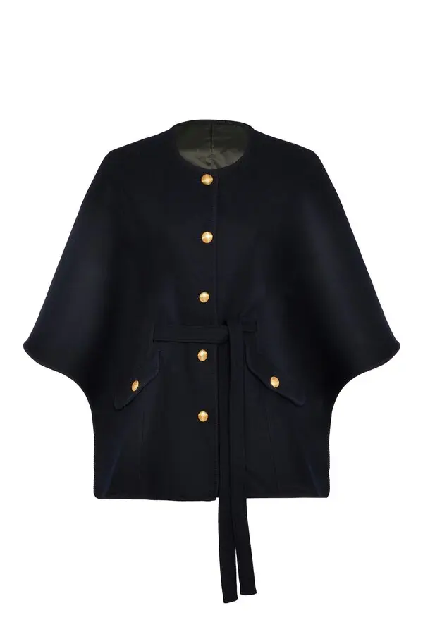GUINEA Navy Cape - Blue