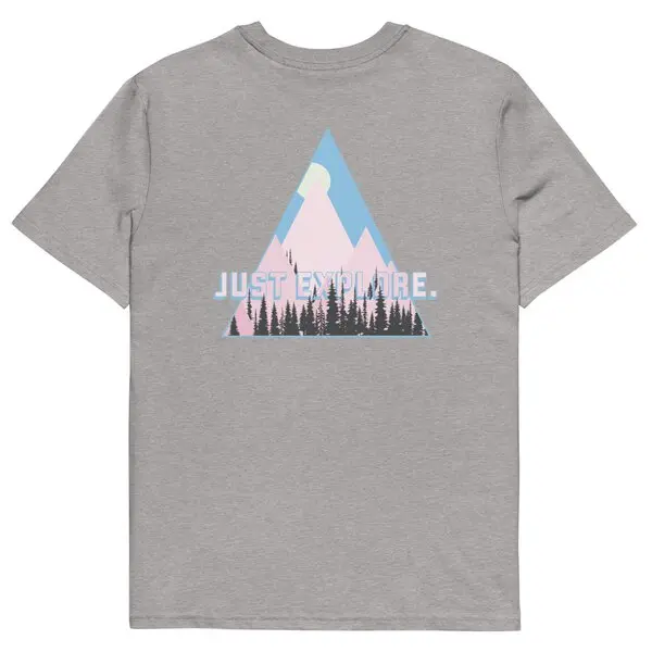 ANCHOR & CREW Heather Just Explore. Seeker Organic Cotton T-shirt - Grey