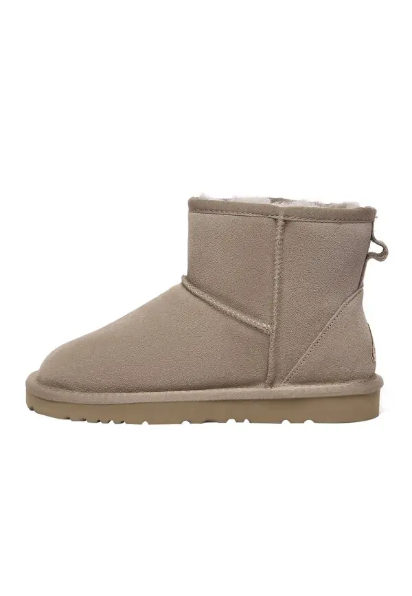 EVERAU AUSTRALIA Ostrich Leather Short Boots - Brown