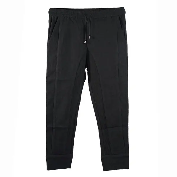 SMART AND JOY Tapered And Textured Pants - Black