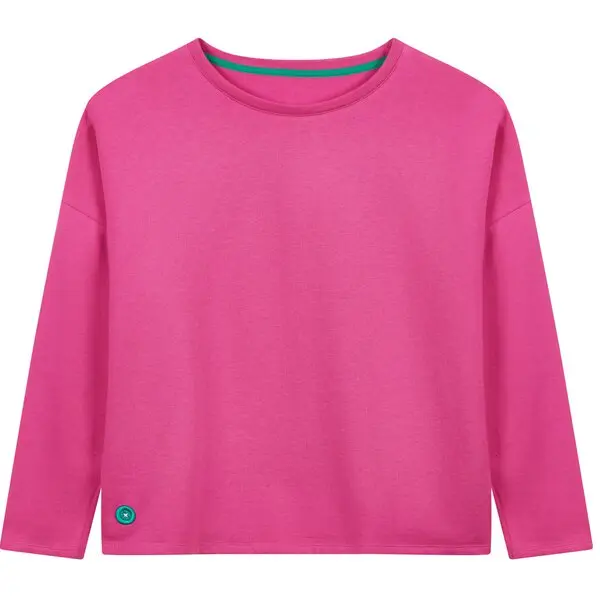 LOUNGERS Boxy Sweatshirt Hot - Pink