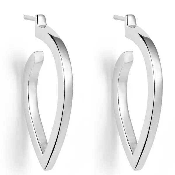 TOOLALLY Loop Earrings - Silver
