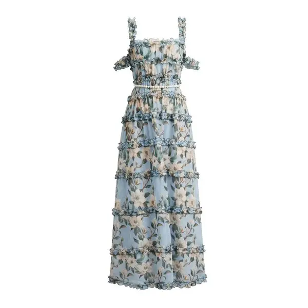 NUR KARAATA Seafoam Serenade Beachdress