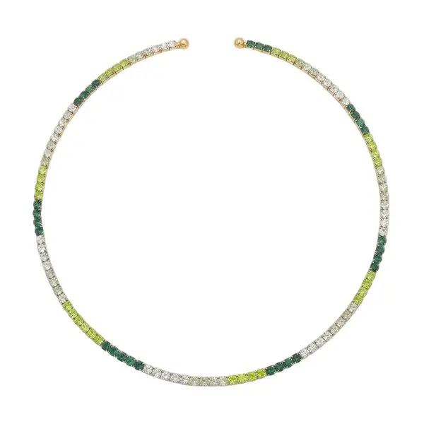 TALITA LONDON Inner Light Choker Gold Earth - Green