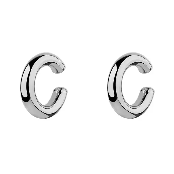 SPERO LONDON Chunky Sterling Ear Cuff No Piercing Pair - Silver