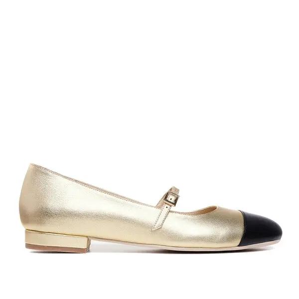 GINISSIMA Mimi Round Toe Mary-jane - Gold