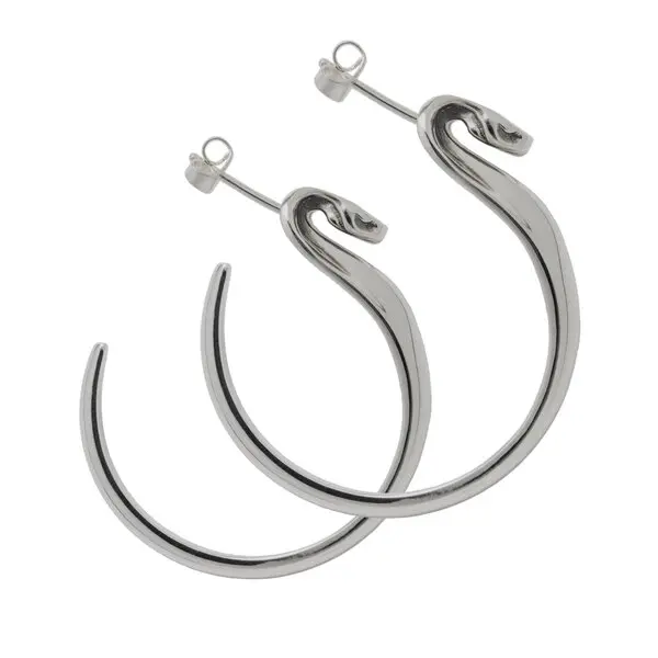 STRANGE FRUIT Manasa Hoop Earrings - Silver