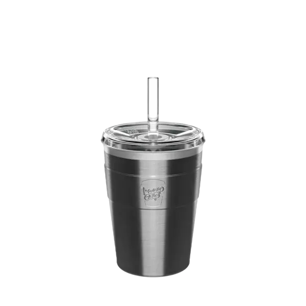 KEEPCUP Cold Cup Thermal With Straw Lid 12oz/340ml Stainless Steel Reusable Coffee Cup Nitro - Grey