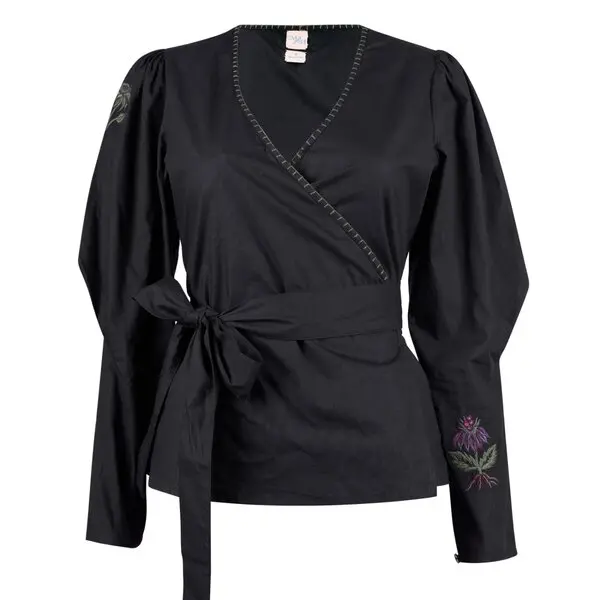 EM & SHI Forest Wrap Top