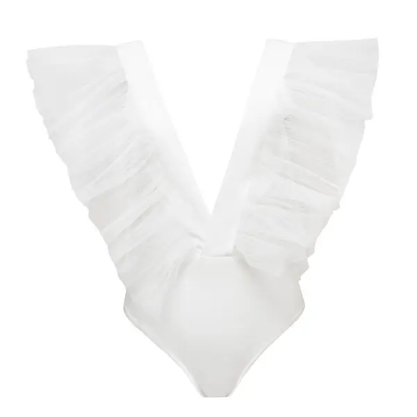 LA MUSA Fairy Wings Bodysuit - White
