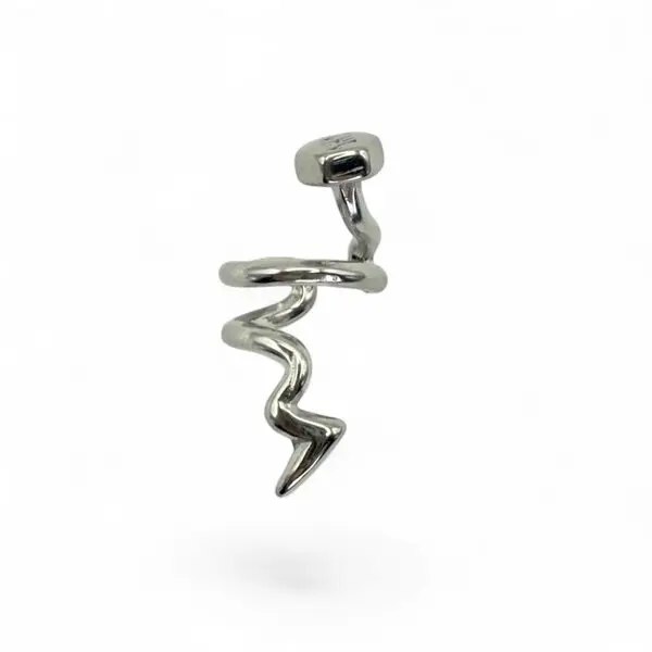 JAGGED HALO JEWELRY Nailed It Nail Ear Cuff - Silver