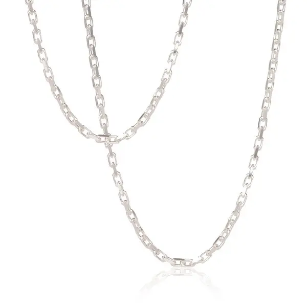 CARTOGRAPHY Beats Rectangular Chain In Sterling - Silver